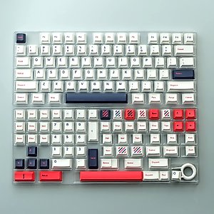 UniCusMech PBT Cherry Profile 141 Keys keycap Set Dye Sublimation ANSI Layout Keycap for Mechanical Gaming Keyboard Cherry MX Switch (Pakage)