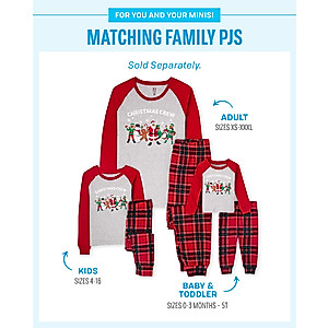 The Children's Place baby girls Family Matching Christmas Holiday Sets, Snug Fit 100% Cotton, Adult, Big Kid, Toddler, Pajama Set, Santa Xmas Crew, Large US