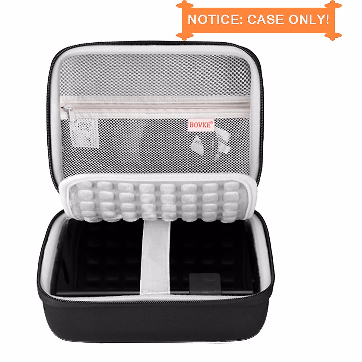 BOVKE Hard Drive Case for WD Elements My Book Seagate Expansion Desktop External Hard Drive HDD 6TB 8TB 10TB 12TB 14TB 16TB 18TB, 3.5 Inch Portable Desktop HDD Carrying Case, Black