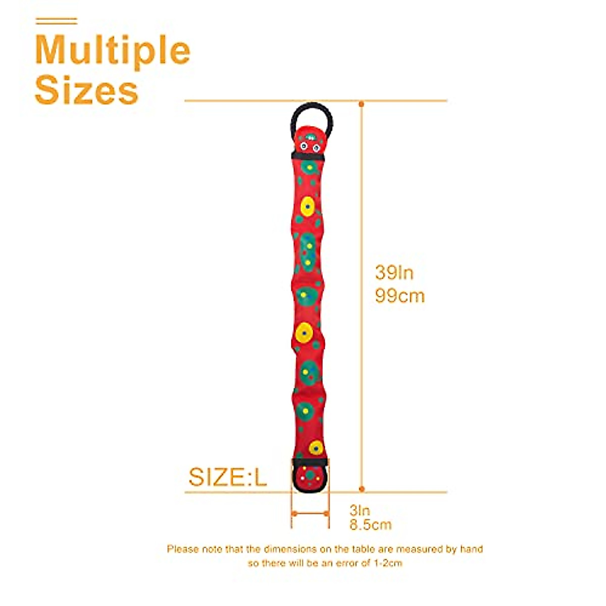 purrrfect life Fire Hose Interactive Squeaking Water Dog Toy, Dog Toy for Tug O War, Durable Dog Chew Toy with Squeakers, No Stuffing Dog Toy with Ropes for Small, Medium & Large Dogs