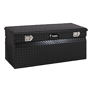 UWS TBC-60-BLK Black 60" Standard Chest with Beveled Insulated Lid