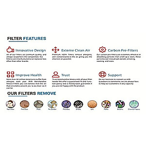 Merchandise Mecca FLT5900 Premium H13 True HEPA Replacement Filter J, Compatible with GermGuardian Air Purifier AC5900WCA and AC5900WDLX- Breathe Clean Air