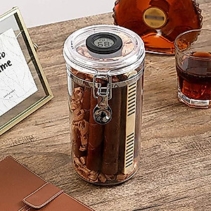 REMIGHTELY BRIGHT Cigar Humidifier - for Tobacco Moisturizing and Increased Humidity, Rectangle and PVA Material, Gold