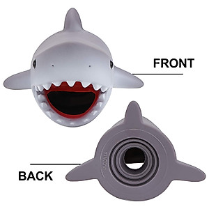 Whale Faucet Cover Childrens Faucet Extender Bath Spout Cover Cute Shark Spout Sink Handle Extender for Safe and Fun Hand- Washing Solution Bath Spout Cover