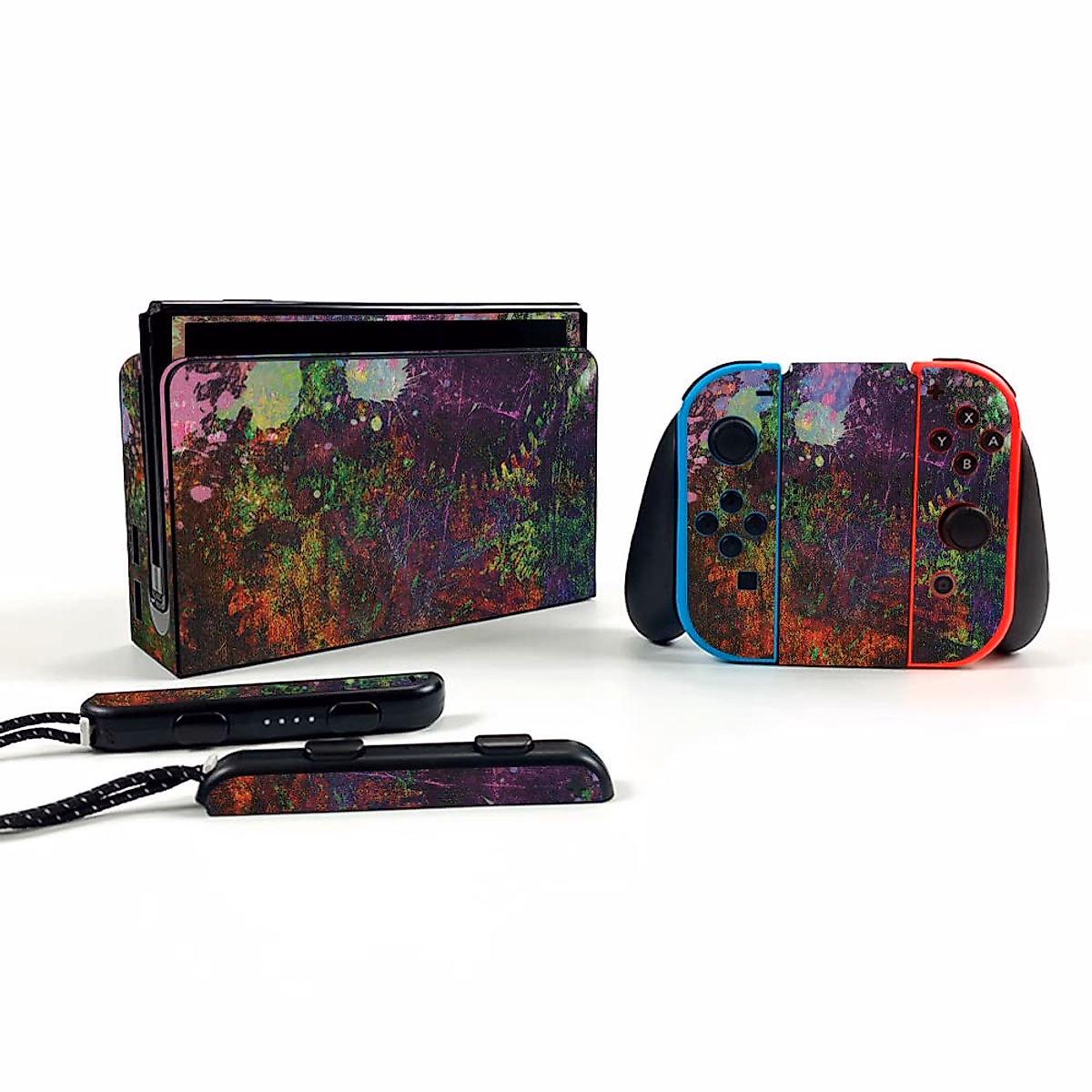 MightySkins Skin Compatible with Nintendo Switch OLED - Paint Drip | Protective, Durable, and Unique Vinyl Decal wrap Cover | Easy to Apply, Remove, and Change Styles | Made in The USA