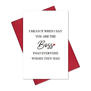 Ogeby Funny Boss Birthday Cards Gifts for Boss Women Men, Happy Boss’s Day Card Gifts for Him Her, You Are the Boss That Everyone Wishes They Had