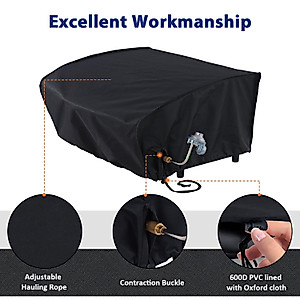 Grill Cover for Blackstone 22" 1813,， 22inch Tabletop Griddle with Hood and Also fit for Coleman Roadtrip LX,LXX, LXE, 285 Camping Grills and Smoke Hollow 205 Grill,600D Heavy Duty Cover - Heighten