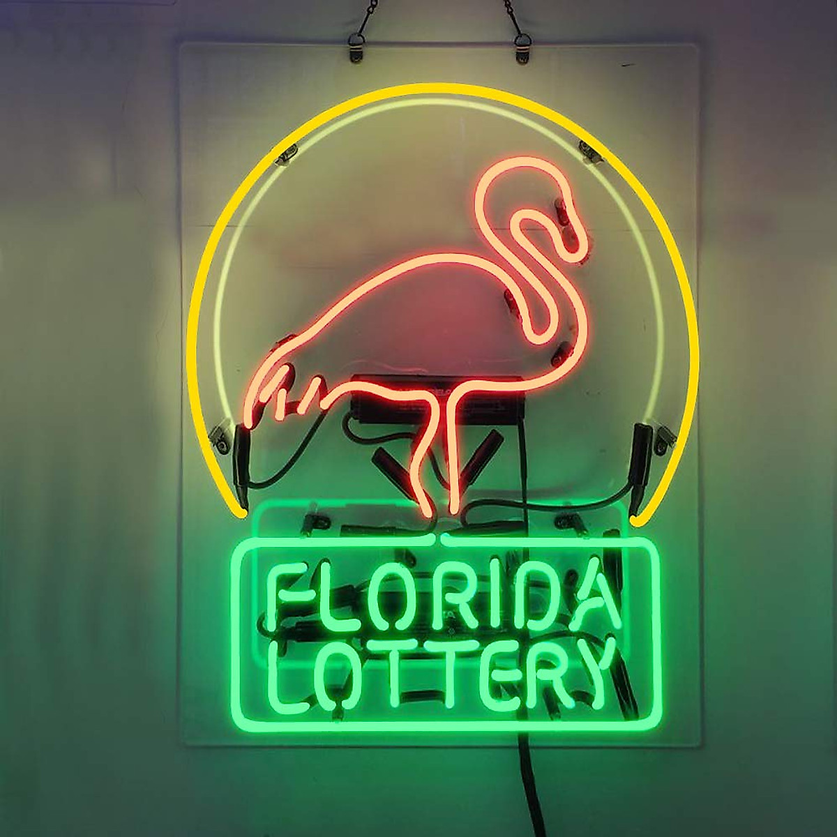 Florida Lottery Neon Light Beer Bar Pub Party Store Shop Recreation Room Wall Window Display Neon Signs 19x15