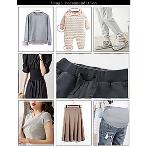 TinaKim Ribbed Fabric, Waistbands Collar Sleeve Cuffs Material for Sewing (Green 27, 43x8in)