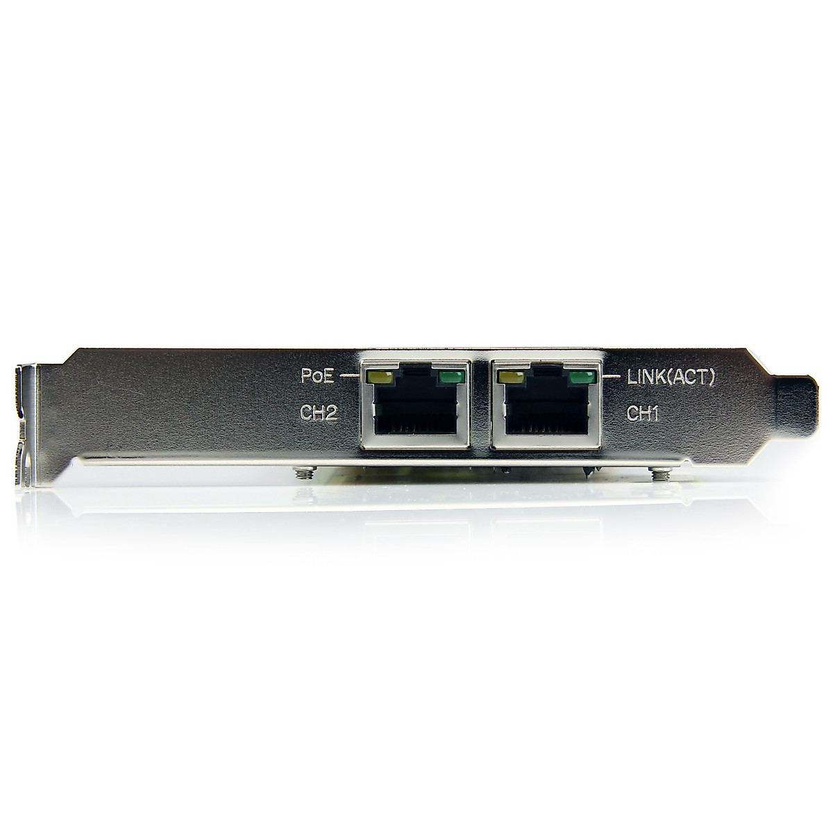 StarTech.com Dual Port PCI Express Gigabit Ethernet Network Card Adapter - 2 Port PCIe NIC 10/100/100 Server Adapter with PoE PSE , TAA (ST2000PEXPSE)