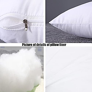 Waterproof Lumbar Support Pillow For Chair 2 Pack Rectangular Outdoor Throw Pillows Recycled Polyester Fill Reversible Design,Windproof Rainproof For Furniture Patio Garden Decorative Pillows 12"X20"