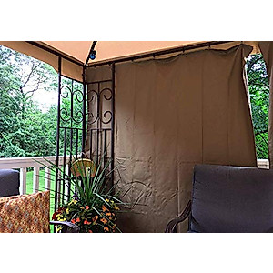 Add Privacy to Your 10 x 12 Gazebo with This 4 Pack of Easy to Install Privacy Panel Side Walls Including Snap-on Rings