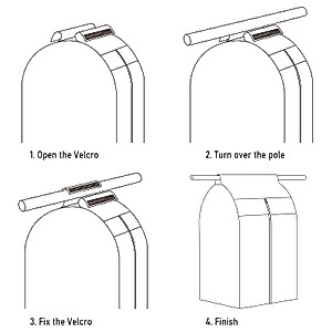 MuChoney Garment Bag Black Large (L 24x20x35.5") Storage bag for clothes Long-term storage Jacket and clothes Protection from dust