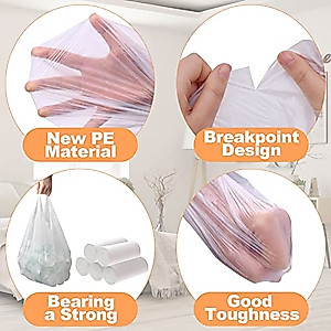 4 Gallon Trash Bags 270 Counts Handle Garbage Bags Trash Can liners Bathroom, Bedroom, Office, Car, Home Waste Bin Plastic Trash Can Liners