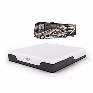 DynastyMattress Short King RV Mattress 72x75, 10-Inch CoolBreeze Gel Memory Foam Mattress for RV, Camper, Trailer-King RV Short Size, Made in USA