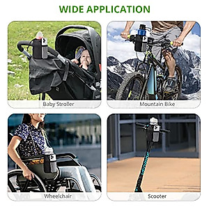Bottle Warmer Bag, MUIFA 2 in 1 Portable USB Warmer Universal Cup Holder for Baby Stroller, Bike, Motorcycle,Wheelchair, Walker, ATV, Scooter, Marine Boat,Golf Cart