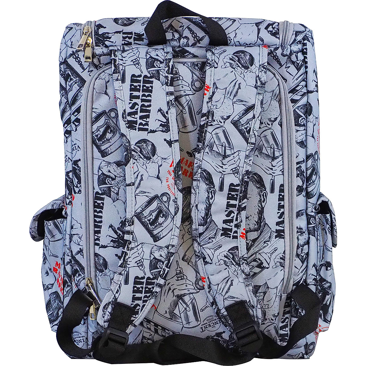 Vincent Master Backpack Travel Stylist Barber Bag (Silver)