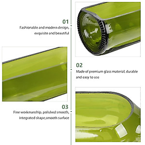 Zerodeko Glass Serving Bowl Molecular Cuisine Plate Wine Bottle Shaped Food Dish Dip Chiller Bowl Ice Chilled Bowl Dip Salad Server Snacks Bowl for Home Restaurant