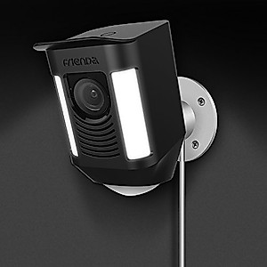 Cover for Ring Spotlight Camera Silicone Skin Outdoor Cover Case Weather Resistant Rainproof Sunproof Protection - Compatible with Ring Spotlight Cam Battery Security Camera by Frienda (Black)