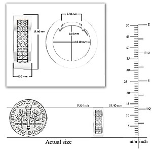 Dazzlingrock Collection Round White Diamond Unisex Double Row Mini Hoop Earring 1 Pc Only (0.06 ctw, Color I-J, Clarity I2-I3) in 925 Sterling Silver