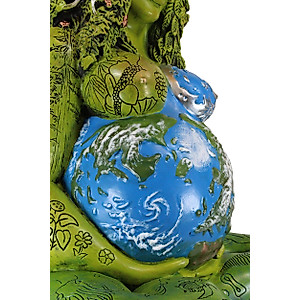 Ebros Gift Millennial Gaia Green Earth Mother Nature Goddess Te Fiti Statue by Oberon Zell in Vivid Colors Home and Garden Decorative Figurine (Extra Large 23" Tall)