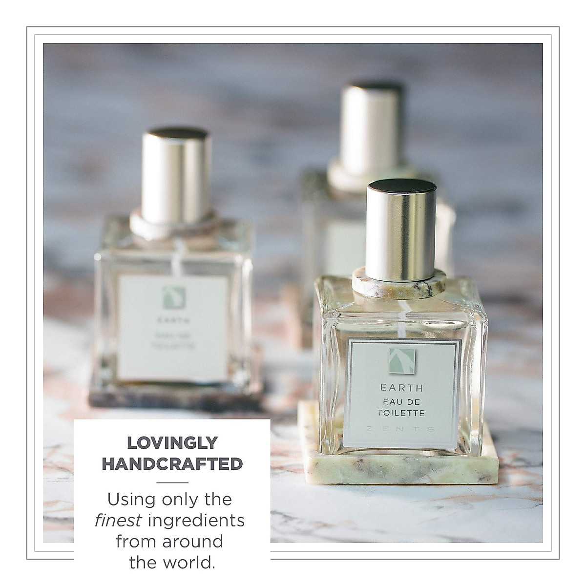 Zents Eau de Parfum (Earth) for Women & Men | Long-Lasting Clean Fragrance with Sandalwood, Fir & Bergamot | Woody & Fresh Scent | 1.69 oz