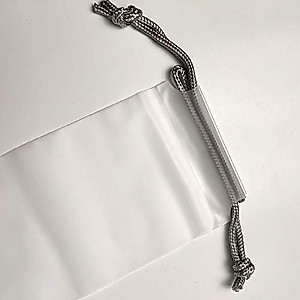 Waterproof Playmat Storage Bag CCG Playmat Bag Mouse Pad Storage Box Compact Storage and Easy to Carry - White (2/pcs)