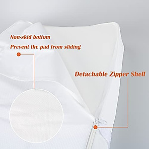 BBjixiang Baby Diaper Changing Table Pad with Waterproof Cover, Contour Changing Pad for Dresser Top 32”×16”