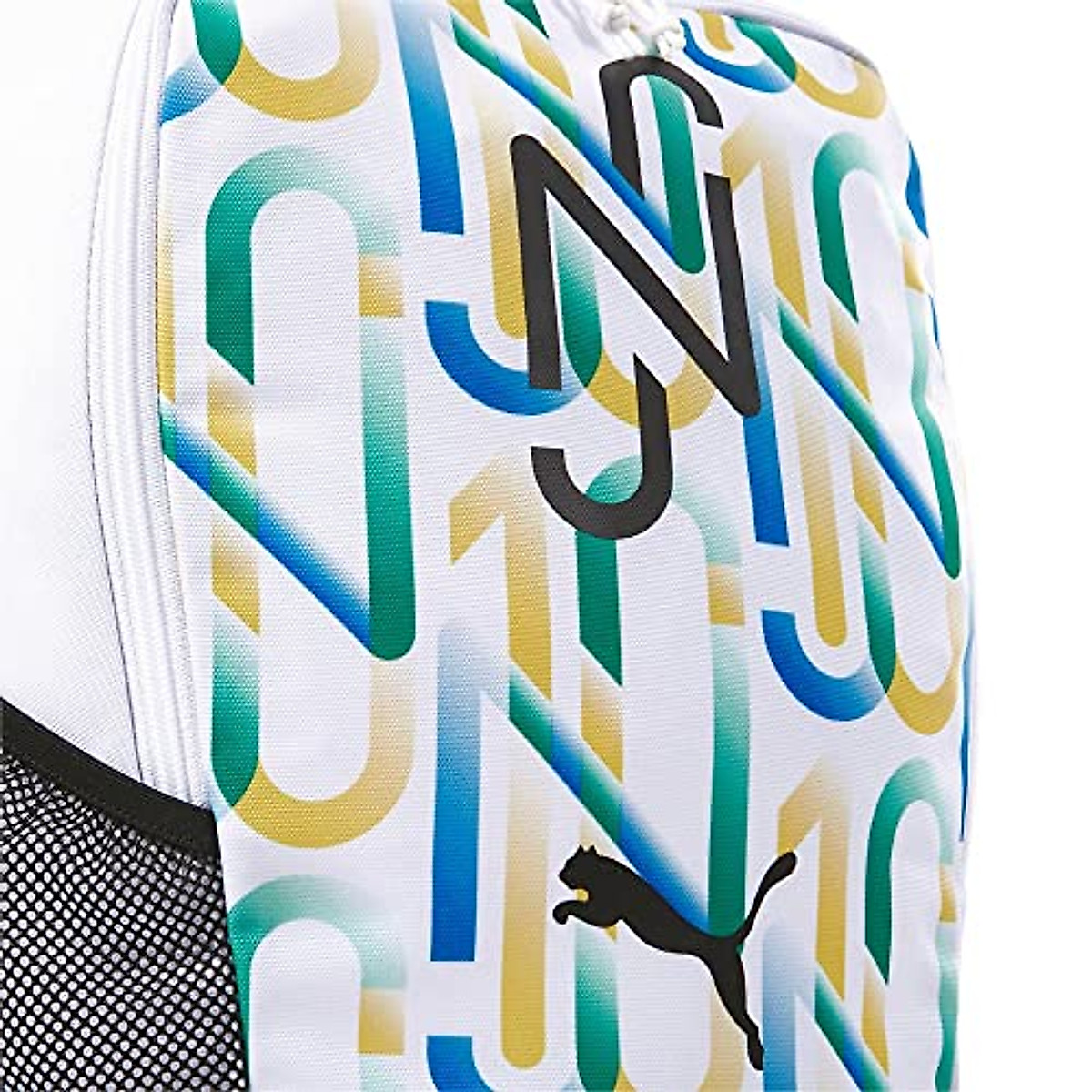 Puma - Unisex Neymar Backpack, Color Puma White/Puma Black/Amazon Green/Dandeli, Size: O/S