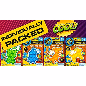 JA-RU Pop It Keychain Bubble Fidget Toy (144 Units Assorted) Sensory Toys Push Cheap Popper Popping Toy Cheap Popper Fidget Toy Pack Stress Relief Toy Game Birthday Party Favors Stuffers 4781-144s