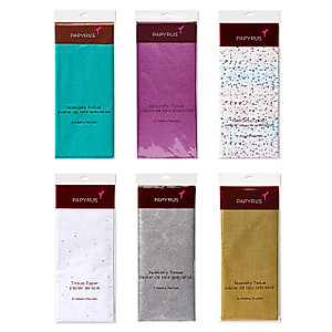 Papyrus Tissue Paper Bulk (Specialty Bundle) for Gifts, Decorations, Crafts, DIY and More (28-Sheets)