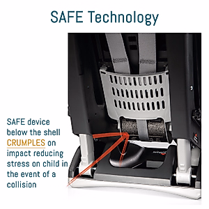 Peg Perego Primo Viaggio Convertible - Reversible Car Seat - Rear Facing for Children 5 to 45 lbs and Forward Facing for Children 22 to 65 lbs - Made in Italy - Atmosphere (Grey)