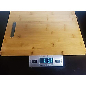 (Set of 12) 15"X11" Bulk Plain Bamboo Cutting Board | For Customized, Personalized Engraving Purpose | Wholesale Premium Bamboo Board (With Handle)