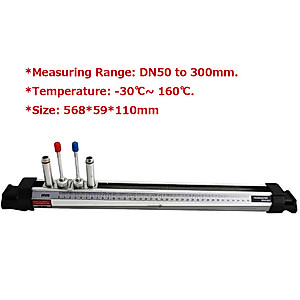 VTSYIQI Handheld Ultrasonic Flowmeter Transducer Sensor High Temp Mounting Bracket Transducer HM-HT for Ultrasonic Flow Meters DN50 to 300mm