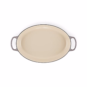 Le Creuset of America Le Creuset Enameled Cast Iron Signature 3QT. Oval Baker-Oyster, 3 Qt. (14.25")