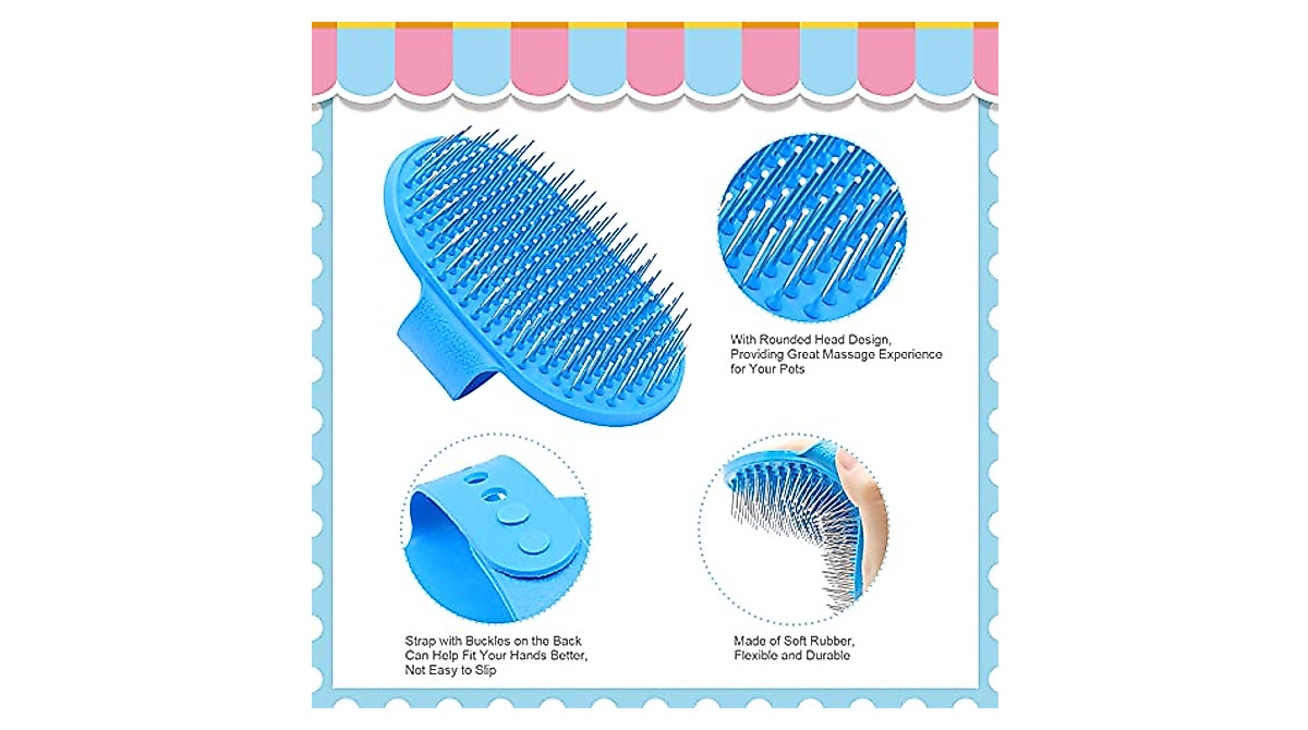 KALAMANDA 6-in-1 Rabbit Grooming Kit w/ Brush & Clipper