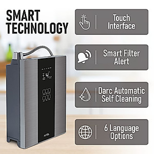 Korea-Made Ivyel PL Alkaline Water Machine,Water ionizer, Produces ph 8.5-10.0 Alkaline Water/Acidic Water/Hydrogen Water/Water Purifier Filter/Ionized Water/Antioxidant Water