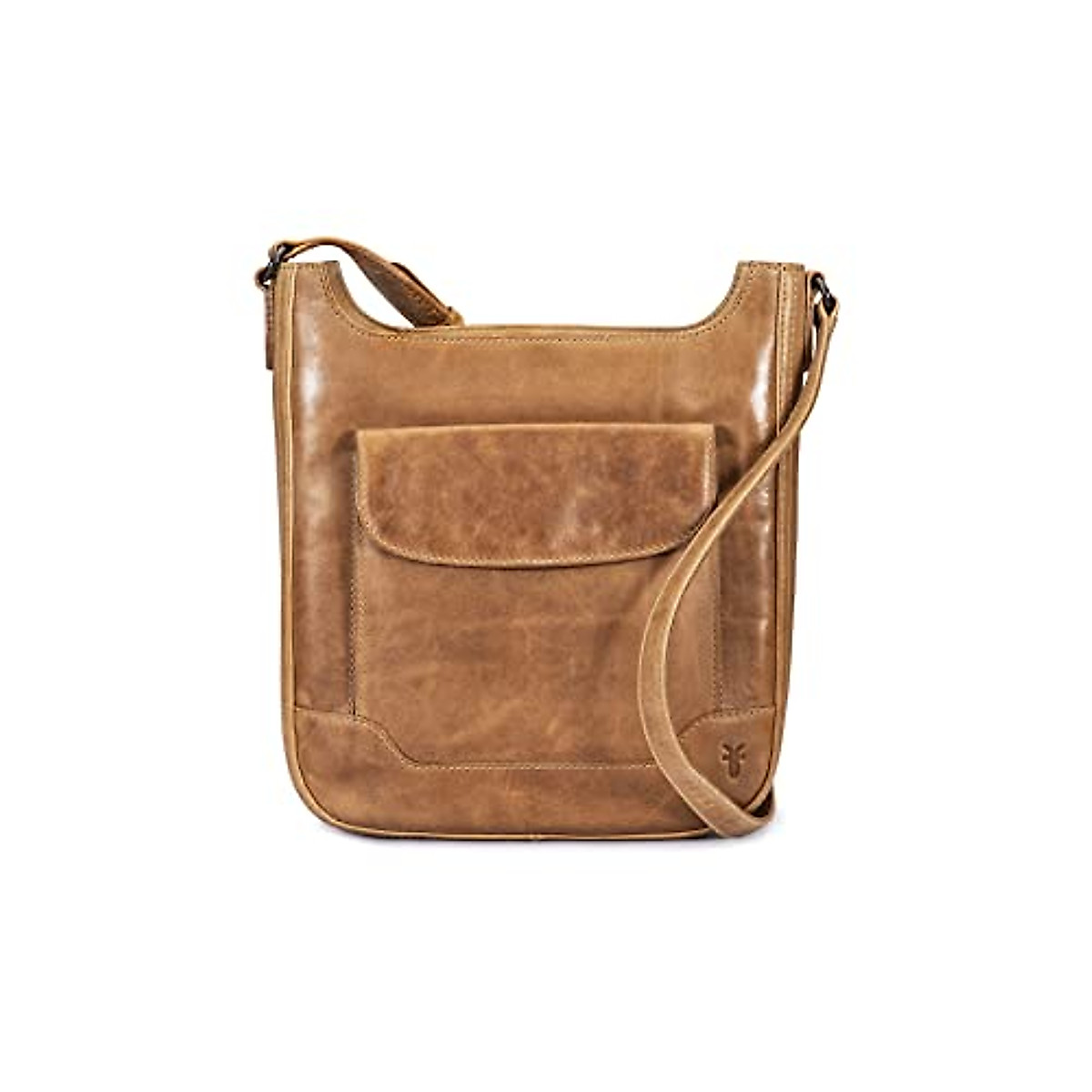 Frye Womens Melissa Magazine Crossbody Bag, Beige, One Size US