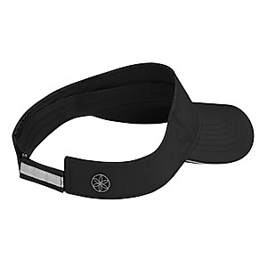 Gaiam Running Hat Visor - Visibility Strap, Dry Fit Sweat Headband, Black