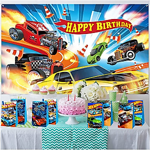 12pcs Hot Cars Party Favor Gift Bags, Monster Trucks Birthday Party Supplies for Cars Party Decorations