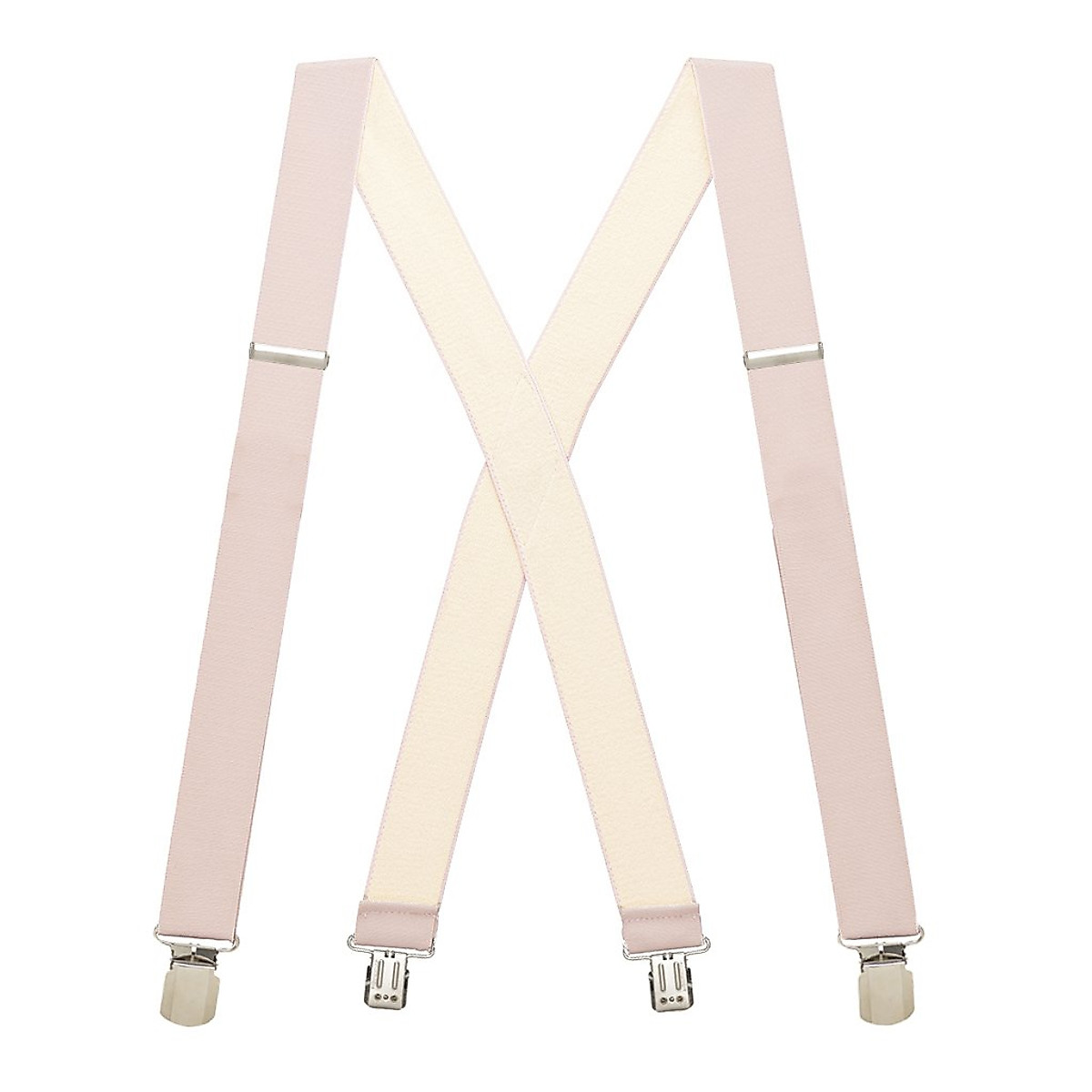 Suspender Store Undergarment Suspenders - 2-Inch Wide Soft Elastic - X-Back - Pin Clip - 42" for 5'0" to 5'9" tall