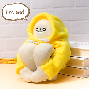 MGFAION 16 Inch Banana Doll Plush Stuffed Man Toy with Magnet, Funny Changeable Pillow Stress Release Hugs Toys Christmas Birthday Gifts for Kids Boys Girls