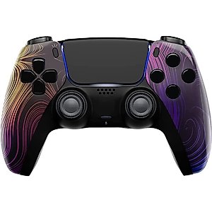 MODDEDZONE Wireless Controller for PS5 with Exclusive and Unique Designs Compatible with PlayStation 5 - The Ideal Christmas Gift for Gaming Enthusiasts - Expertly Crafted in USA Illusion Custom
