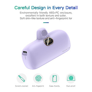 Kuulaa Plug-in USB C Portable Charger 5000mAh & 26800mAh USB C Power Bank Dual-Output Battery Pack