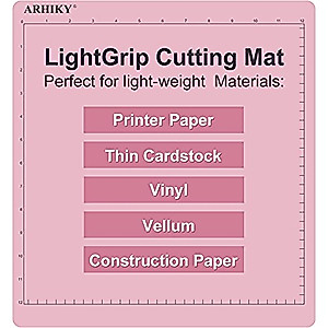 ARHIKY LightGrip Cutting Mat 12"x12" for Cricut Maker 3/Maker/Explore 3/Air 2/Air/One Light Adhesive Sticky (3Pack)