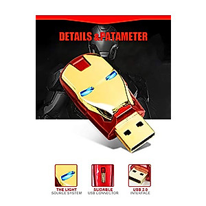 USB Flash Drive Cool Pen Drive 128gb 64gb 16gb 32gb 8gb Easy Storage Memory Card (16GB, Gold)