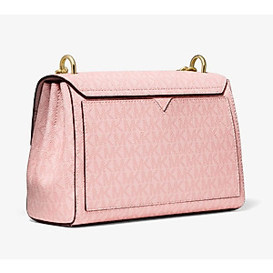 Michael Kors Lita Medium Logo Crossbody Bag, Dark Powder Blush