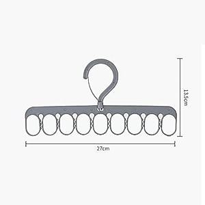 Gaweb Clothes Hanger, Laundry Drying Rack Multi-use Strong Construction Plastic Home Hotel Apartment Excellent Clamping Organizer Hanger for Gifts - White, One Size