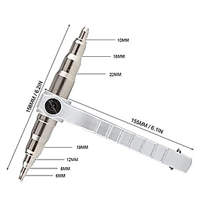 Ozgkee Copper Pipe Tube Expander Hand Pipe Stainless Steel Manual Copper Tube Expander Air Conditioner Maintain Repair Hand Expanding Tool