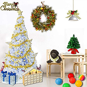 Sunnyglade 6 FT Premium White Artificial Christmas Tree 1000 Tips Full Tree Easy to Assemble with Christmas Tree Metal Stand for Indoor and Outdoor Use (6FT)